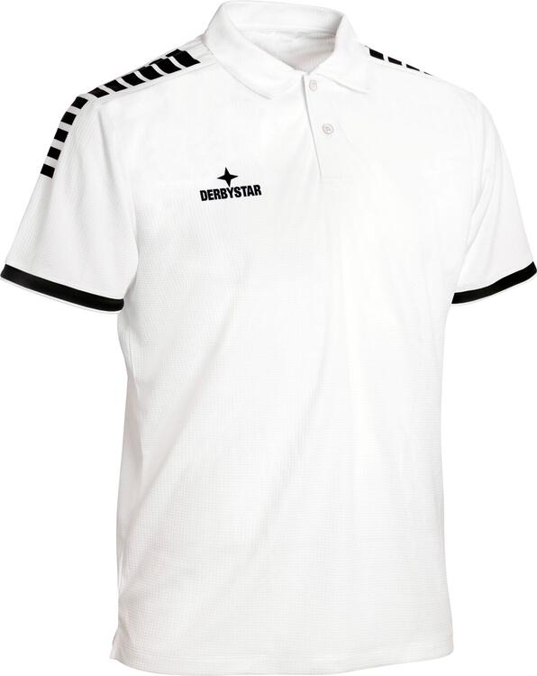 Derbystar Primo Polo-Shirt 6045040120 weiss schwarz - Gr. M
