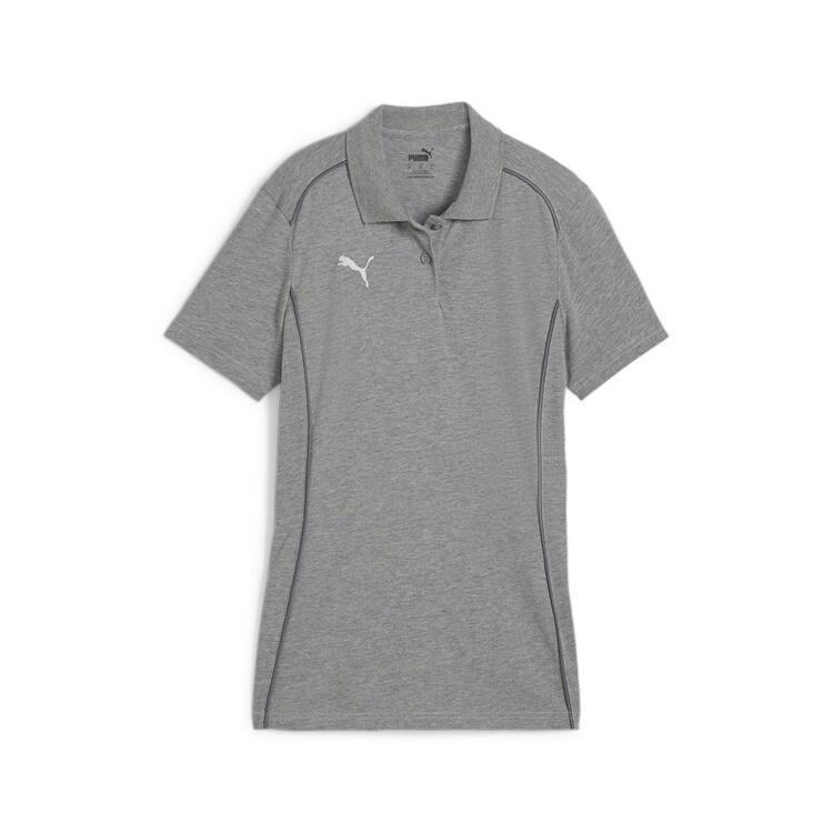 Puma teamFINAL Casuals Polo Wmn 658537 Medium Gray Heather-PUMA Silve